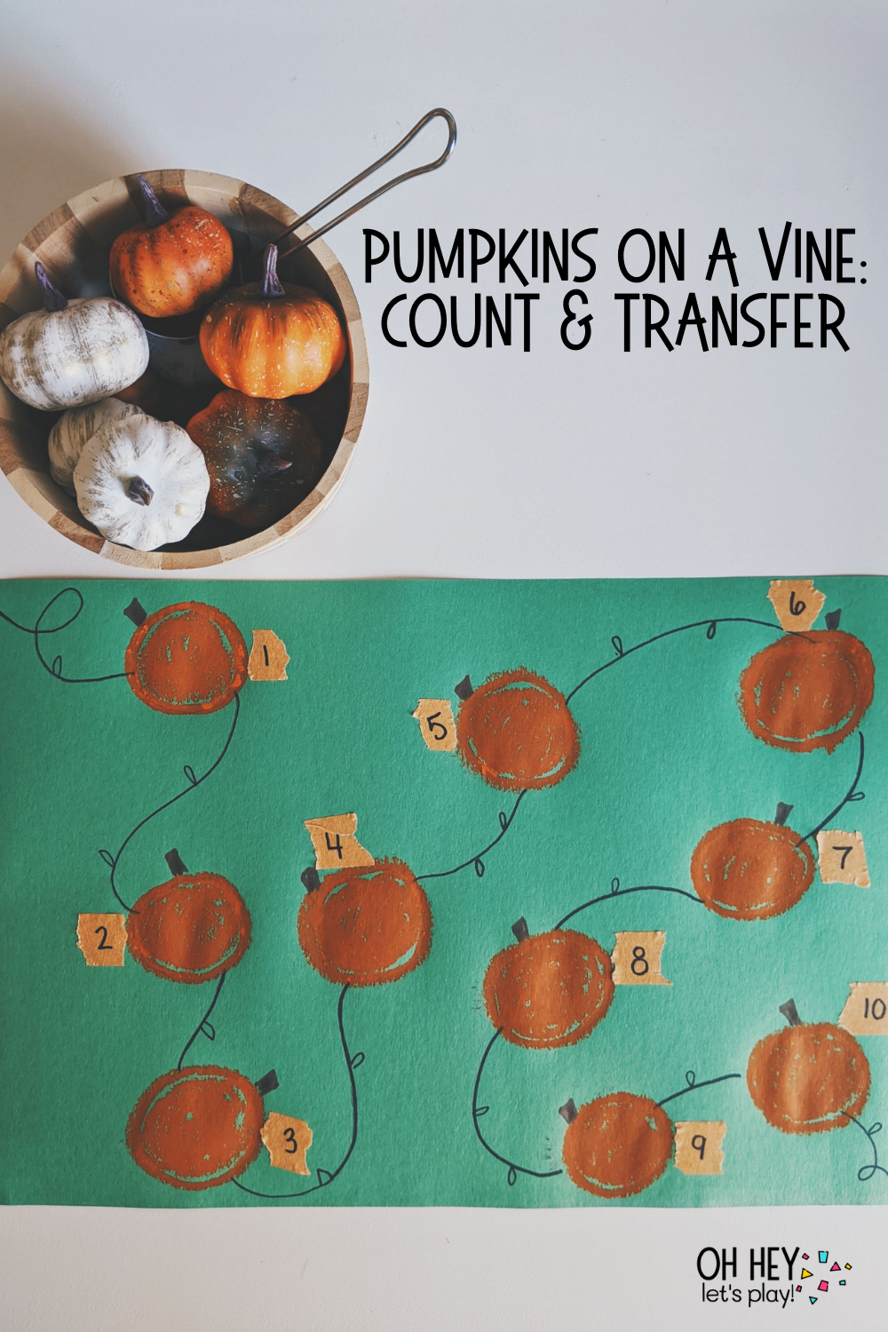 Simple Pumpkin Activities for Toddlers and Preschoolers — Oh Hey Let's Play