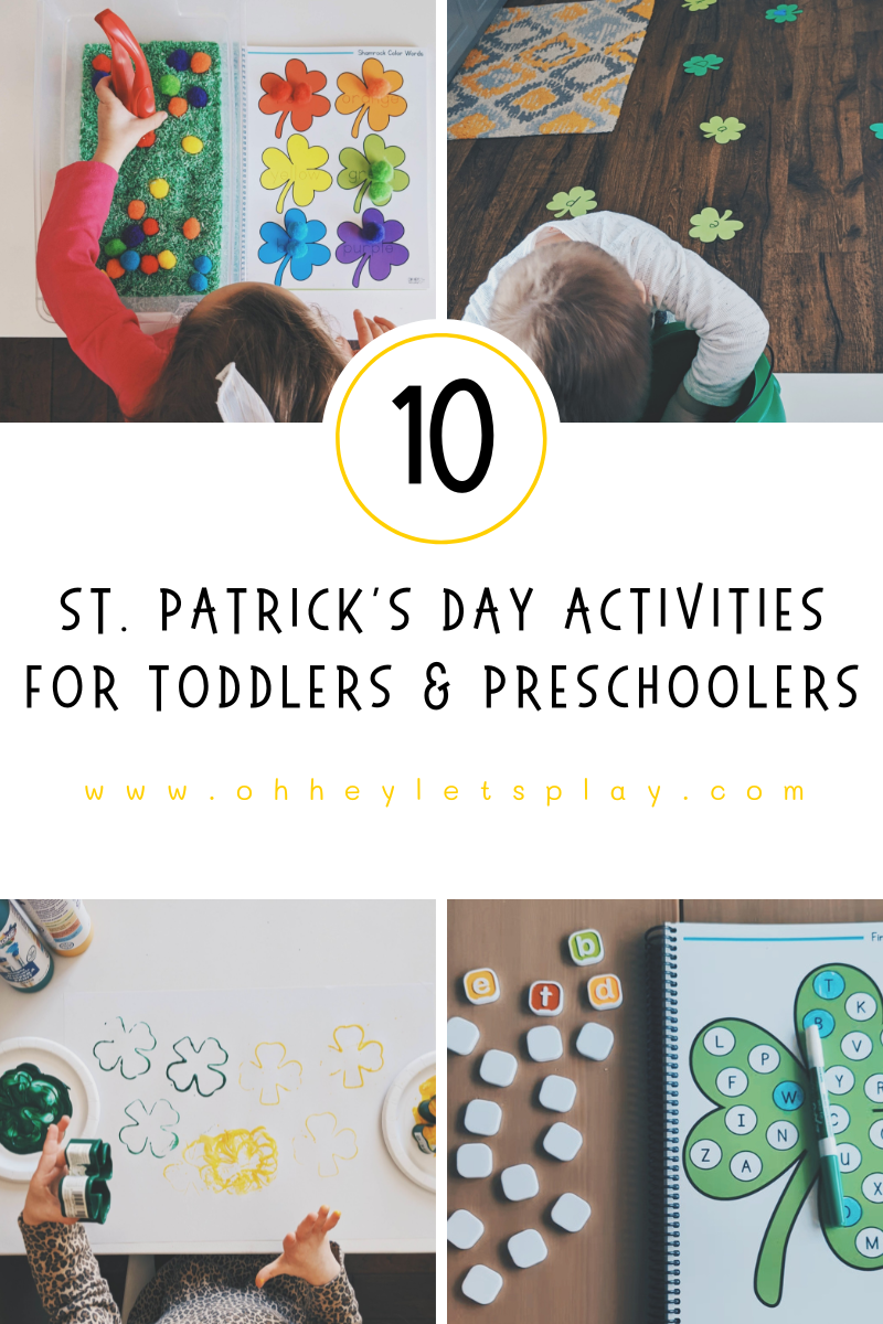 10 St. Patrick's Day Activities for Toddlers & Preschoolers — Oh Hey ...