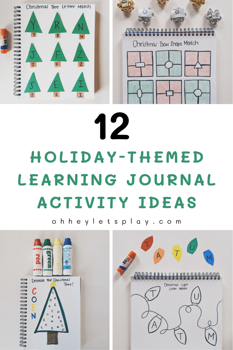 12 Holiday Learning Journal Activity Ideas — Oh Hey Let's Play