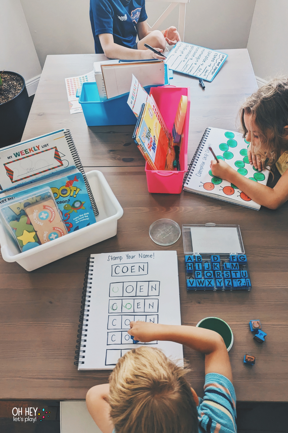 Screen-Free Morning Routine with Morning Bins — Oh Hey Let's Play