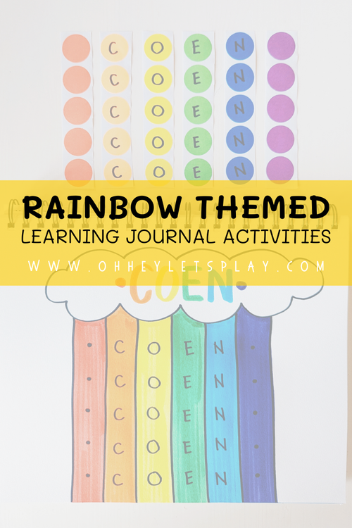 Rainbow Themed Learning Journal Activities — Oh Hey Let's Play