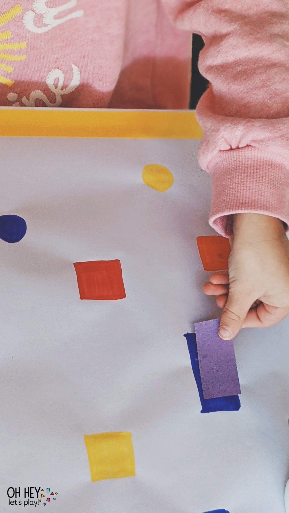 Colored Shape Match and Glue — Oh Hey Let's Play