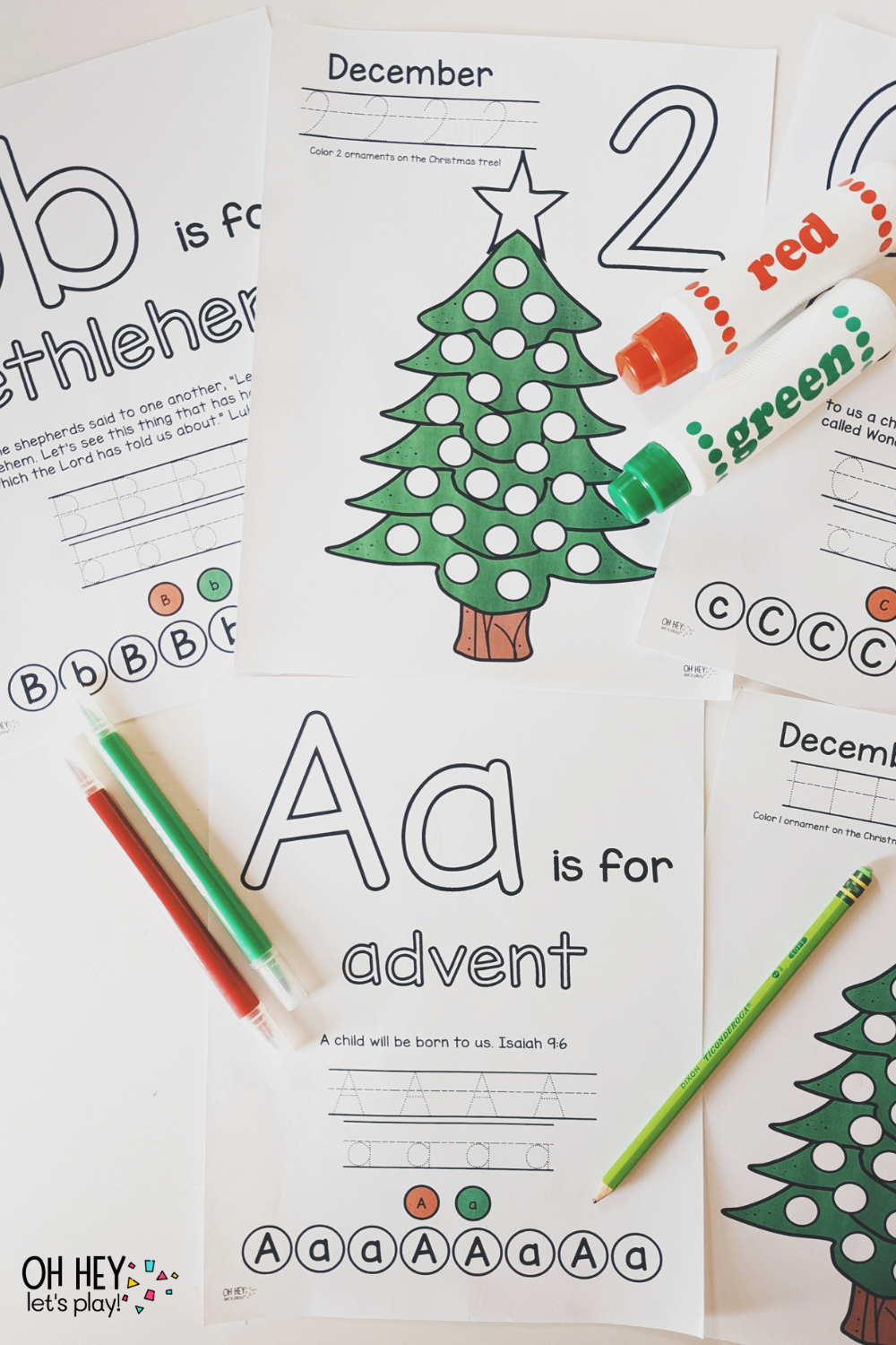 Advent ABCs - A Christmas Countdown for Toddlers & Preschoolers — Oh ...