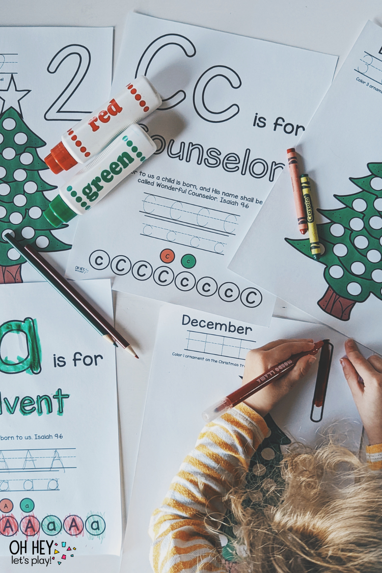 Advent ABCs - A Christmas Countdown for Toddlers & Preschoolers — Oh ...