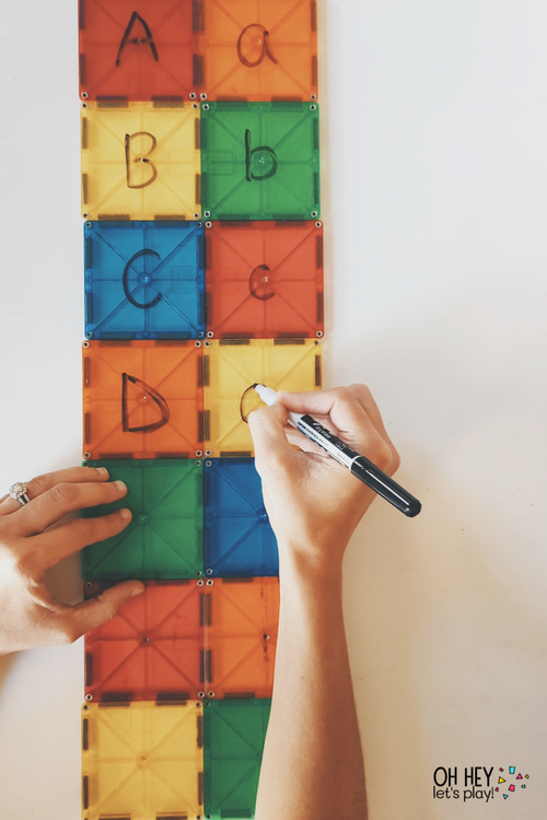 Learning with Magnetic Tiles — Oh Hey Let's Play