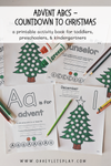 Advent ABCs - A Christmas Countdown for Toddlers & Preschoolers — Oh ...