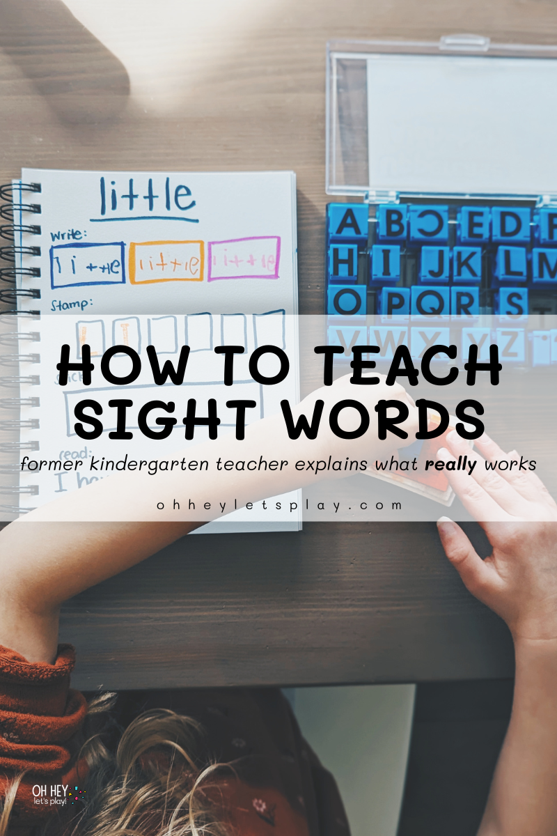 How to Teach Sight Words — Oh Hey Let's Play