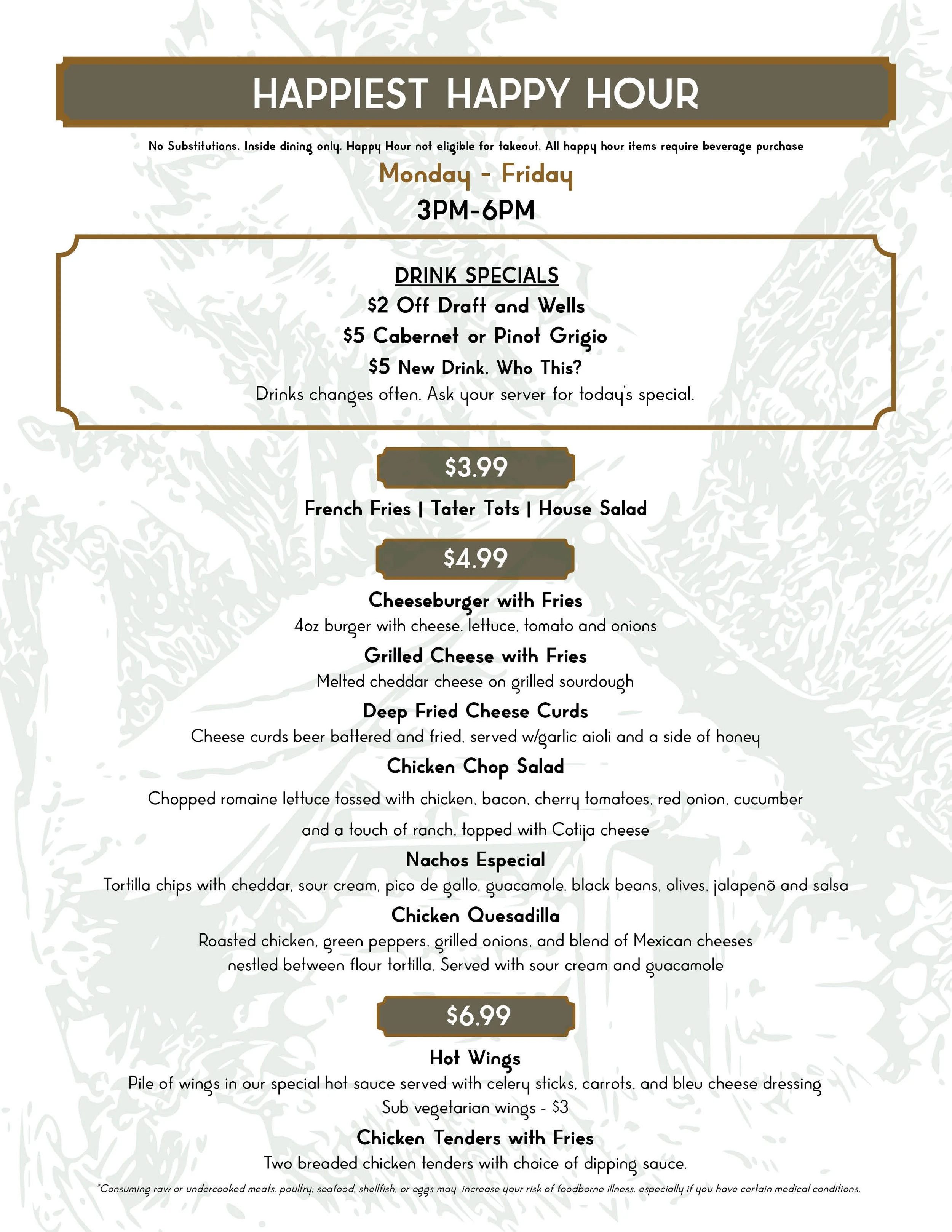 Happy Hour — Lost Lake Cafe