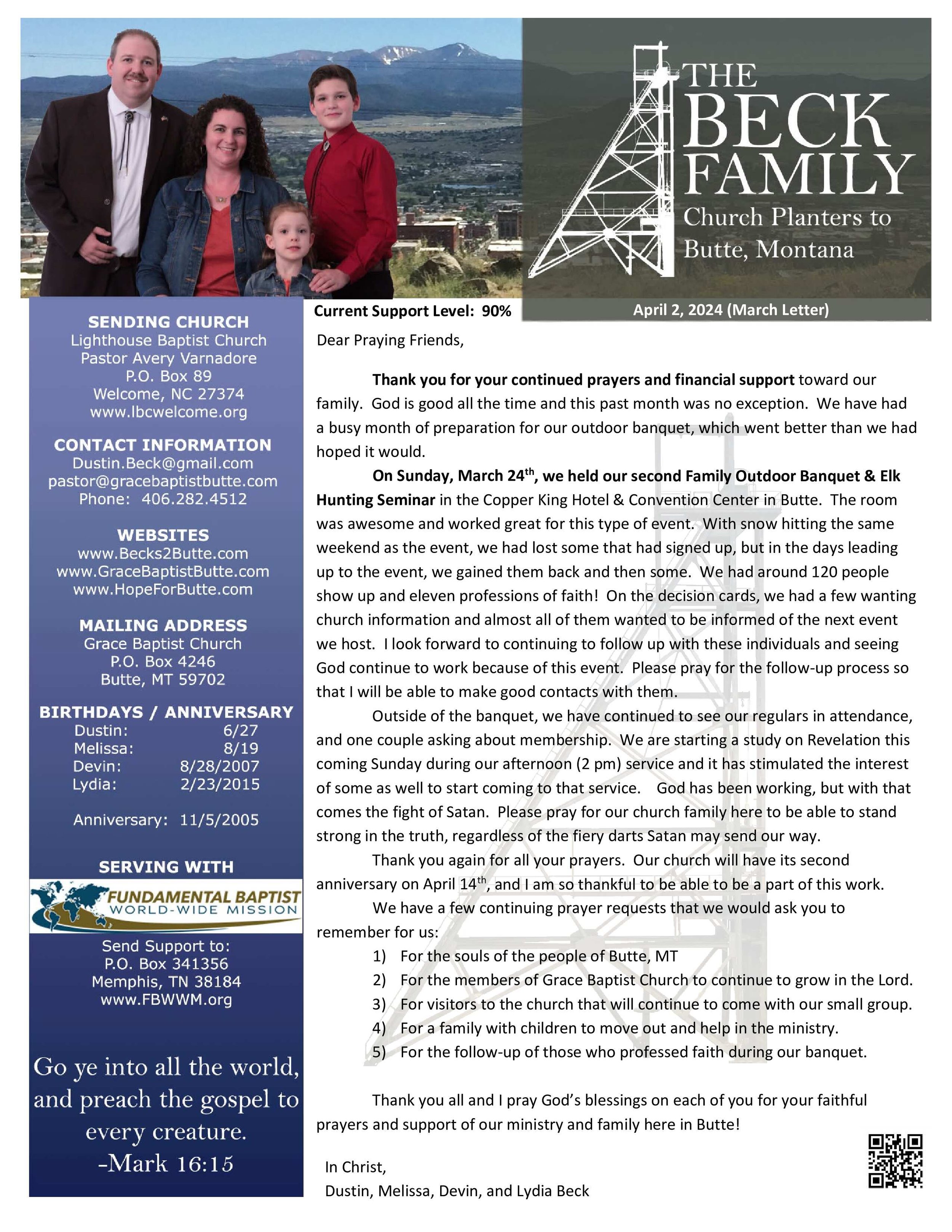 The Beck Family — US Church Planting