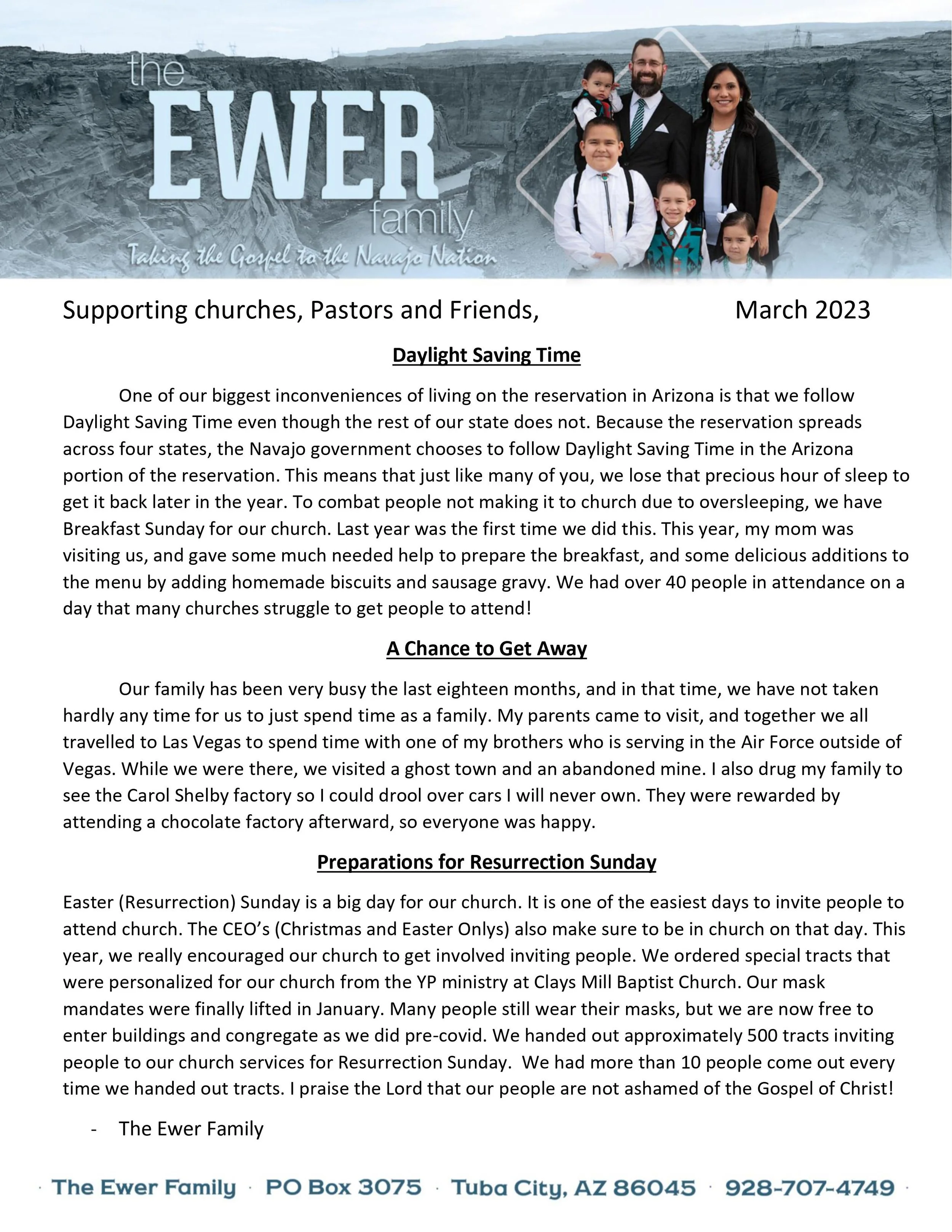 The Ewer Family — US Church Planting