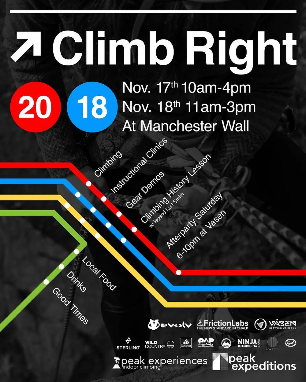Climb Right RVA - A FREE Event at Manchester Wall - Nov. 17 & 18 — Peak ...