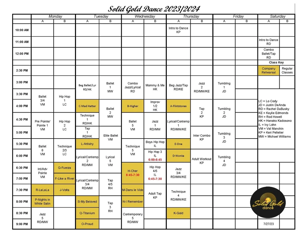 Solid Gold Dance Inc.