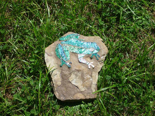 Mosaic Frogs — Aquatic Glass Mosaics