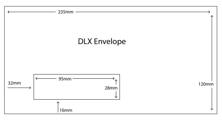 Guide to Common Envelope Window Positions | Glide Print are your local ...
