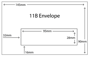 Guide to Common Envelope Window Positions | Glide Print are your local ...