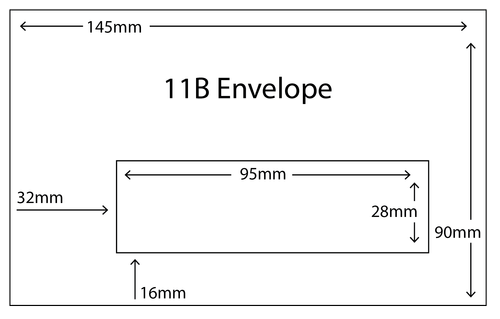 Guide to Common Envelope Window Positions | Glide Print are your local ...