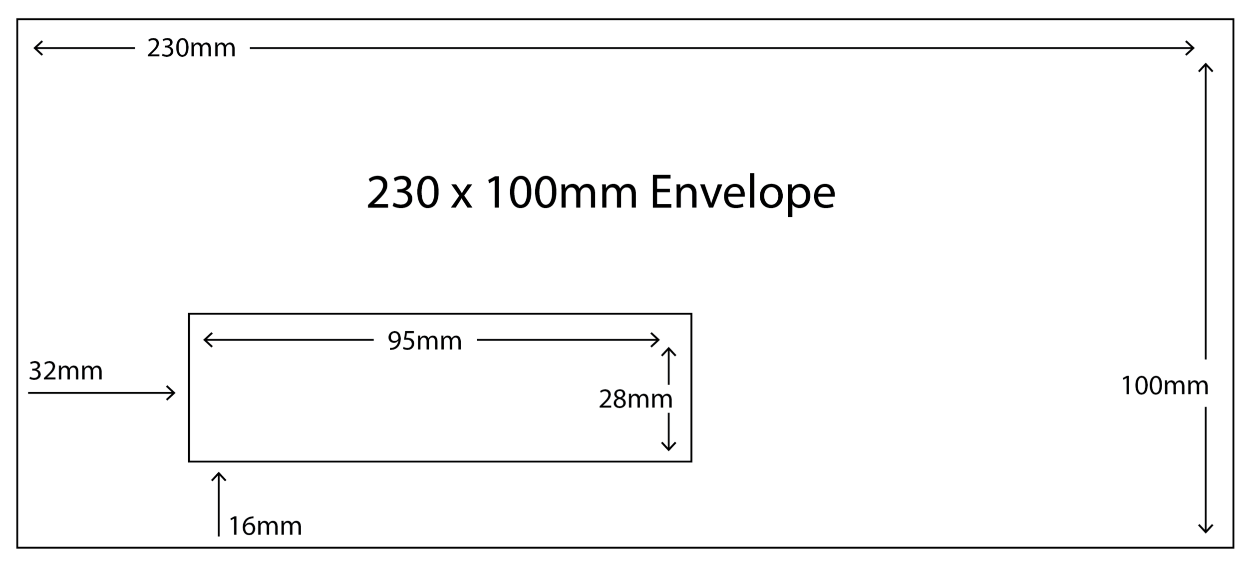 Guide To Common Envelope Window Positions Glide Print Your Print
