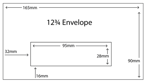 Guide to Common Envelope Window Positions | Glide Print are your local ...