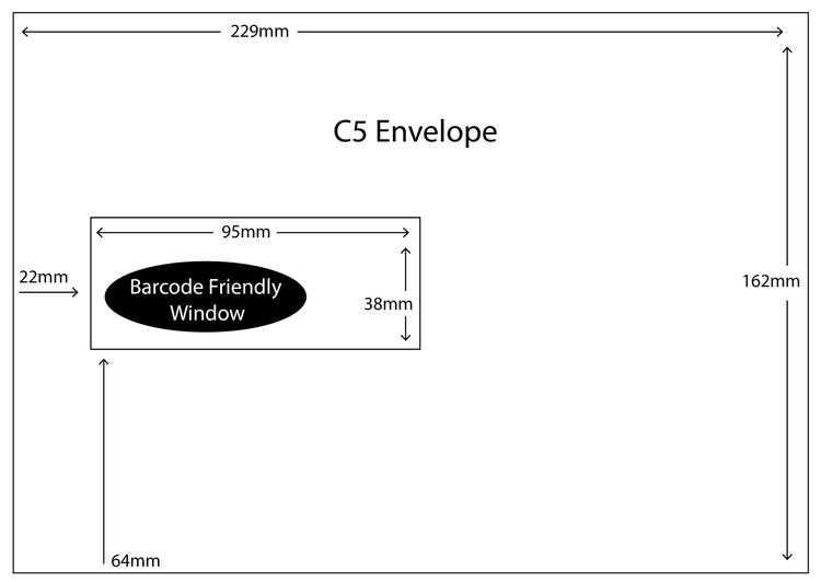 Guide to Common Envelope Window Positions | Glide Print are your local ...