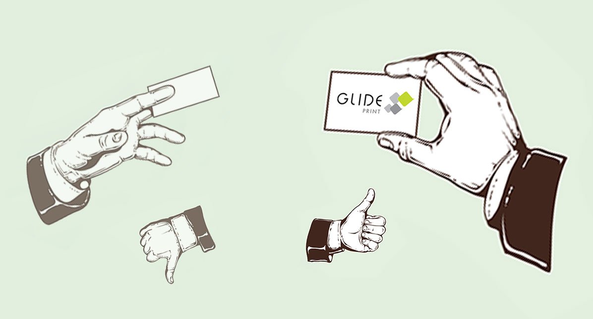 How To Hand Someone Your Business Card | Glide Print are your local ...