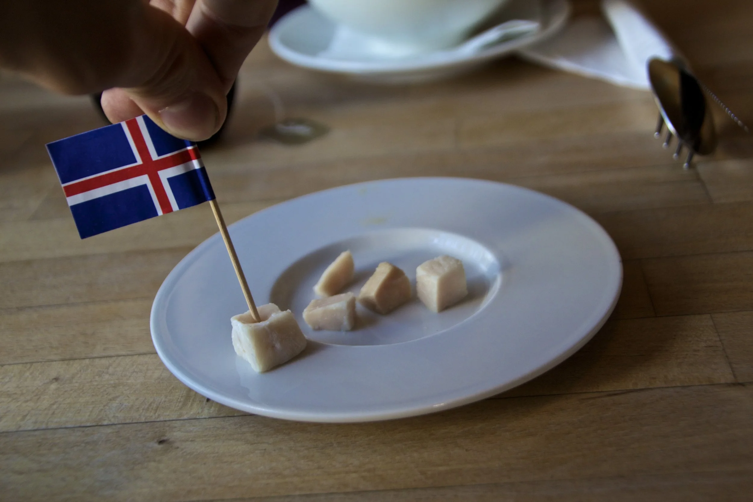 Peter Tries Icelandic Food: Fermented Shark Meat & Sheep Eyeball ...