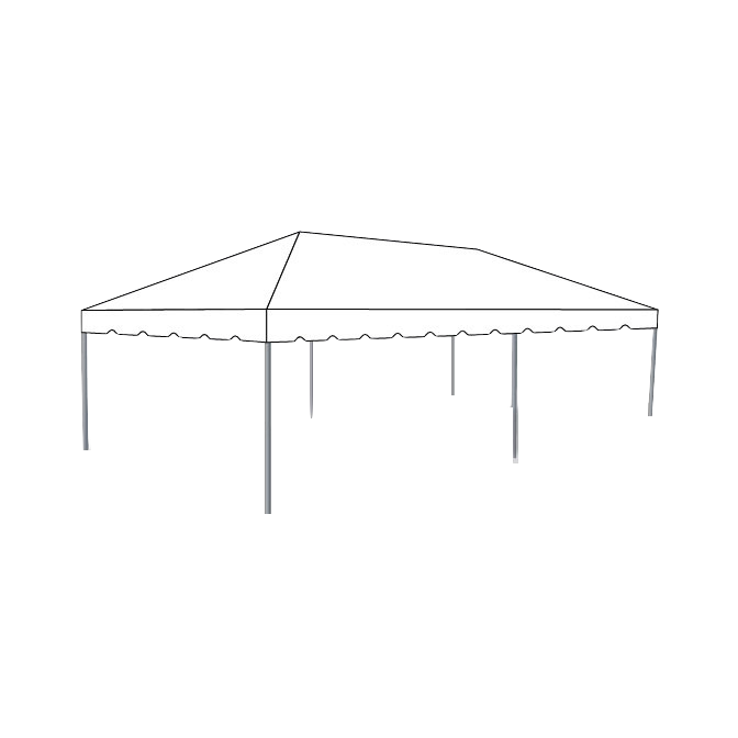 15' x 30' Frame Tent - White — Box K Events
