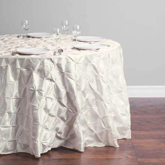 Ivory Round Polyester Linen — Box K Events