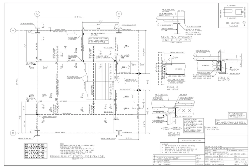 Structural Infill Framing — On Center Steel Detailing LLC
