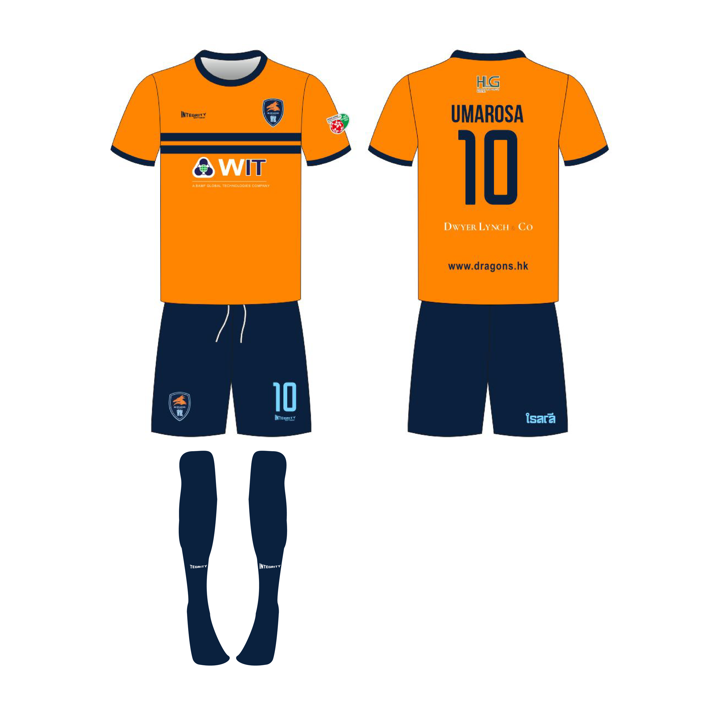 Dragons Goalkeeper Kit — Integrity Sportswear