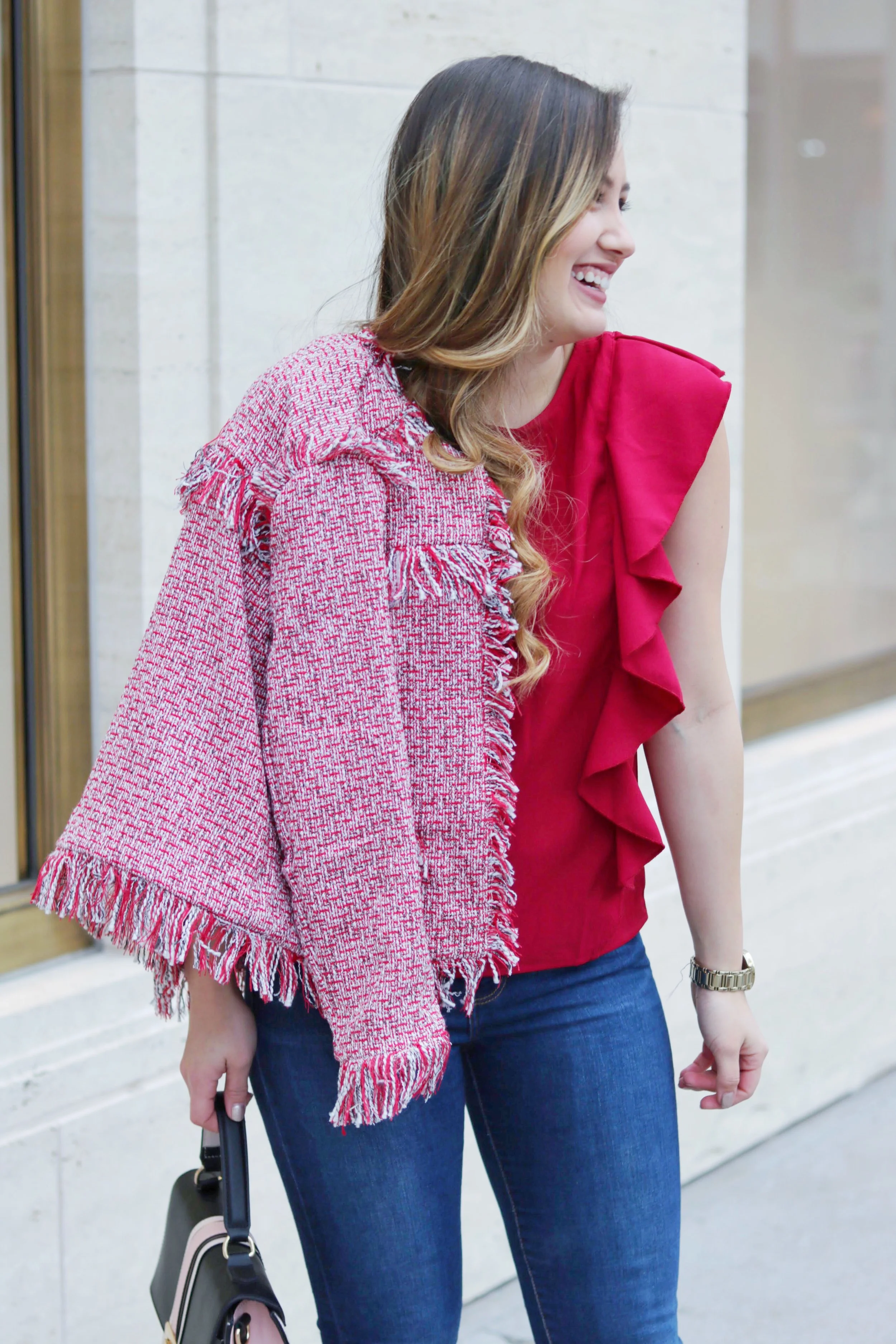 Red Tweed Jacket — Kristine's Kaleidoscope