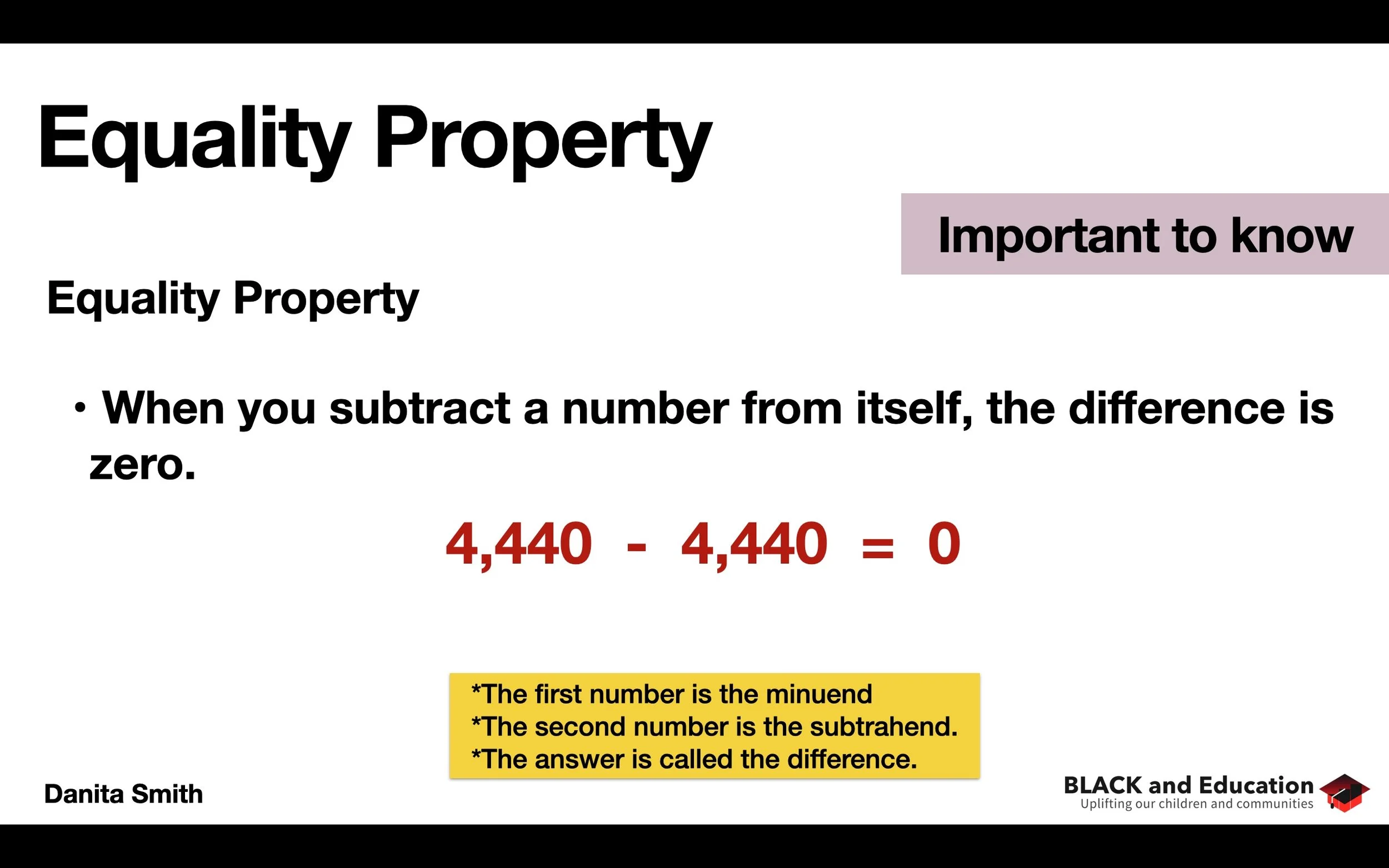 Subtraction Property Of Equality