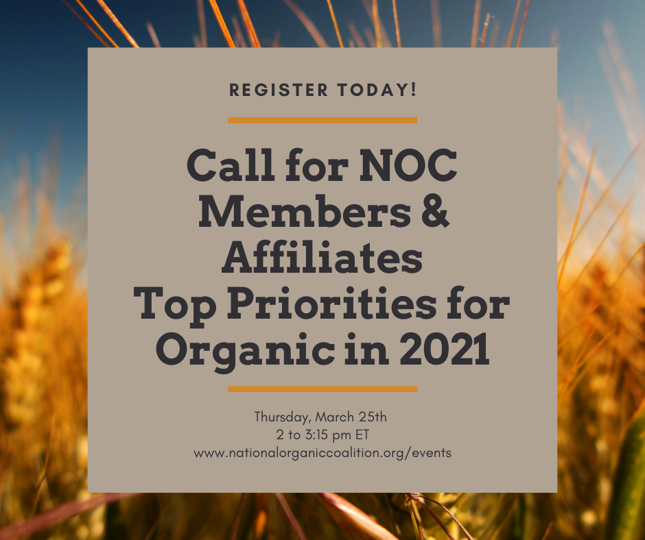 Upcoming events — National Organic Coalition