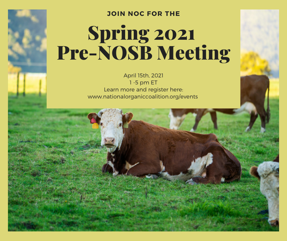 Upcoming events — National Organic Coalition