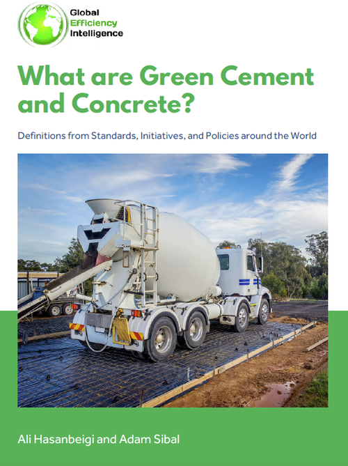 What are Green Cement and Concrete? — Global Efficiency Intelligence