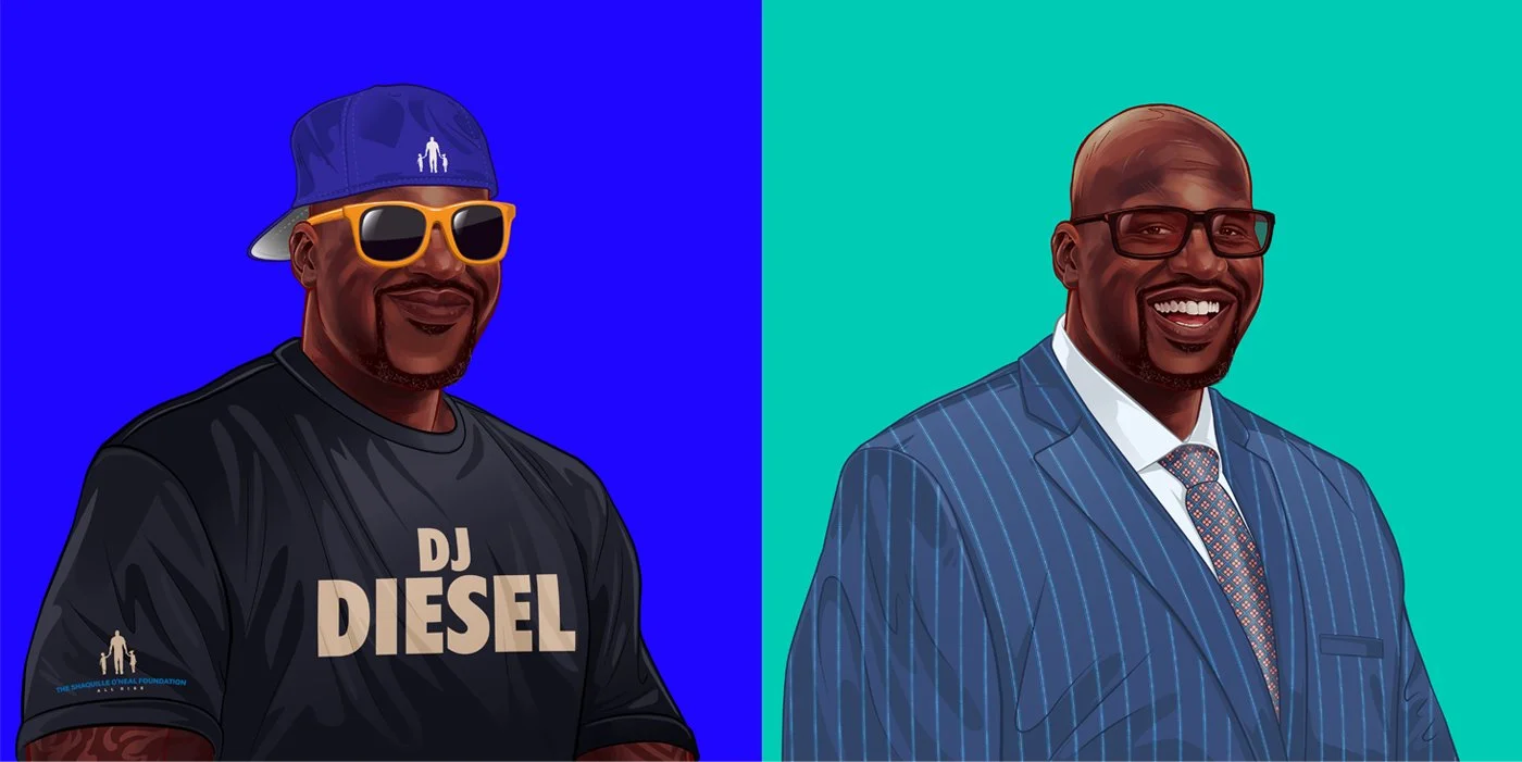 Shaq Gives Back NFT — Kent Floris | 2D + 3D Design