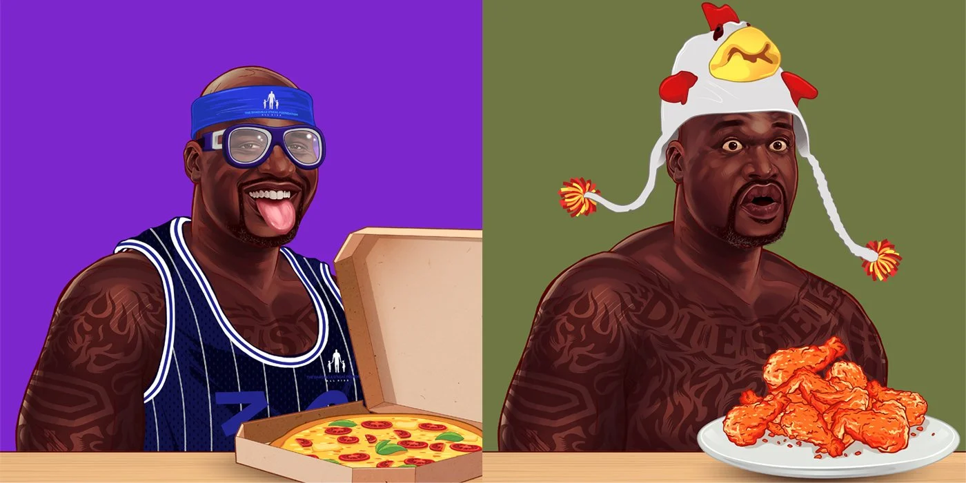 Shaq Gives Back NFT — Kent Floris | 2D + 3D Design