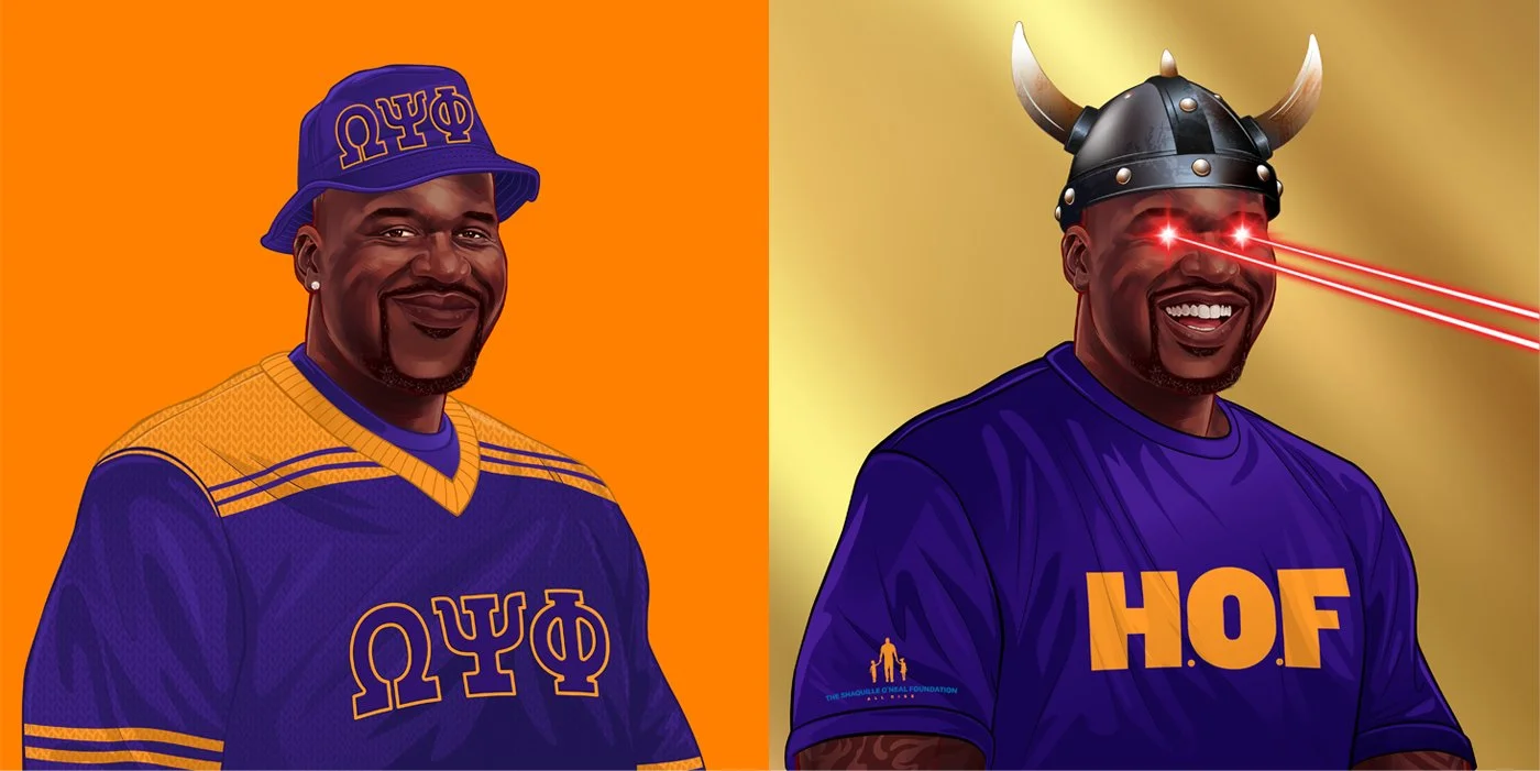Shaq Gives Back NFT — Kent Floris | 2D + 3D Design