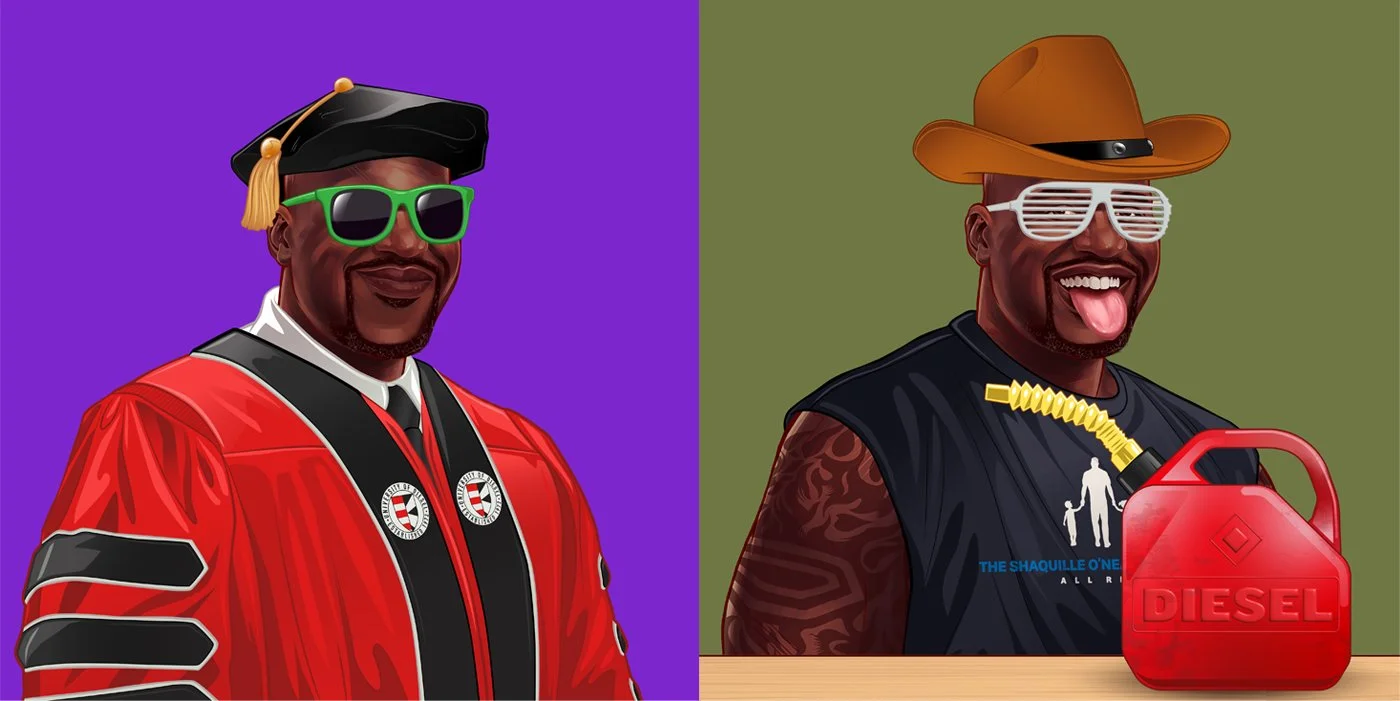 Shaq Gives Back NFT — Kent Floris | 2D + 3D Design