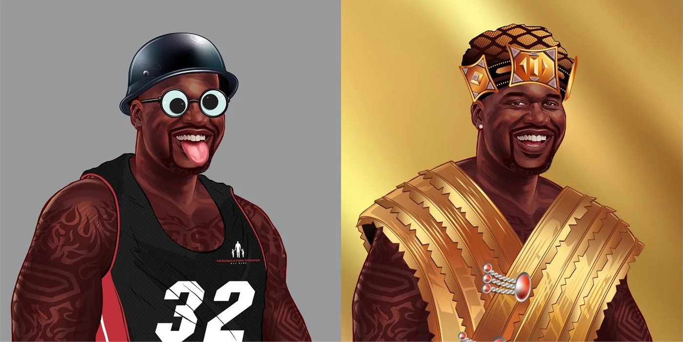 Shaq Gives Back NFT — Kent Floris | 2D + 3D Design