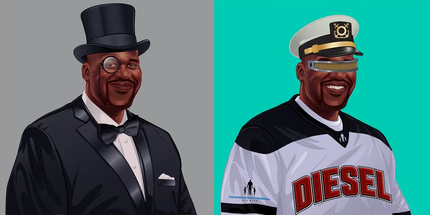 Shaq Gives Back NFT — Kent Floris | 2D + 3D Design