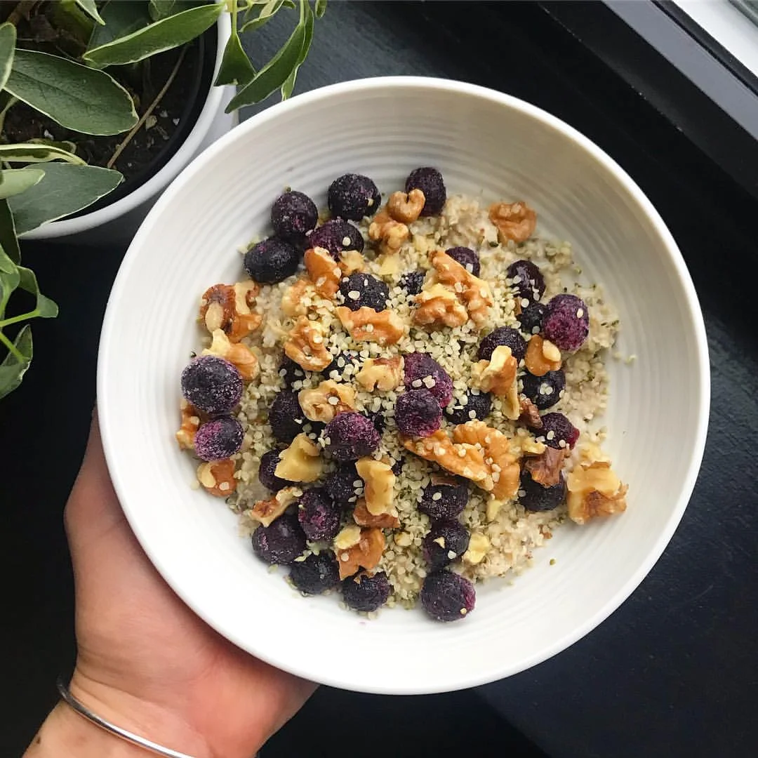Blueberry Vanilla Walnut Oatmeal — Jillian Greaves Functional Nutrition ...
