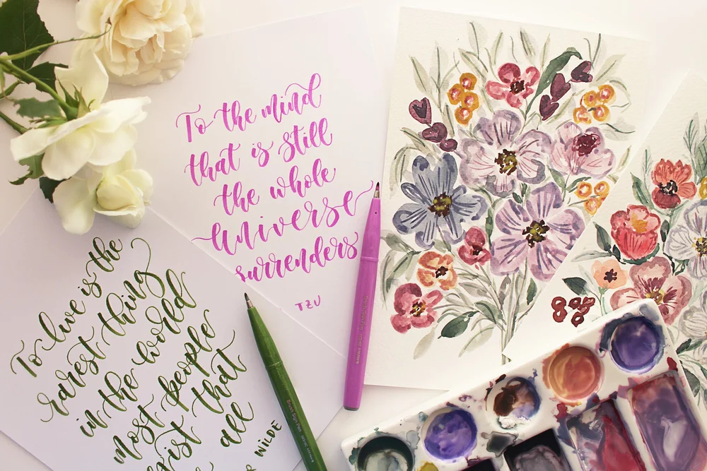 Watercolour class - Modern Calligraphy Courses and Resources