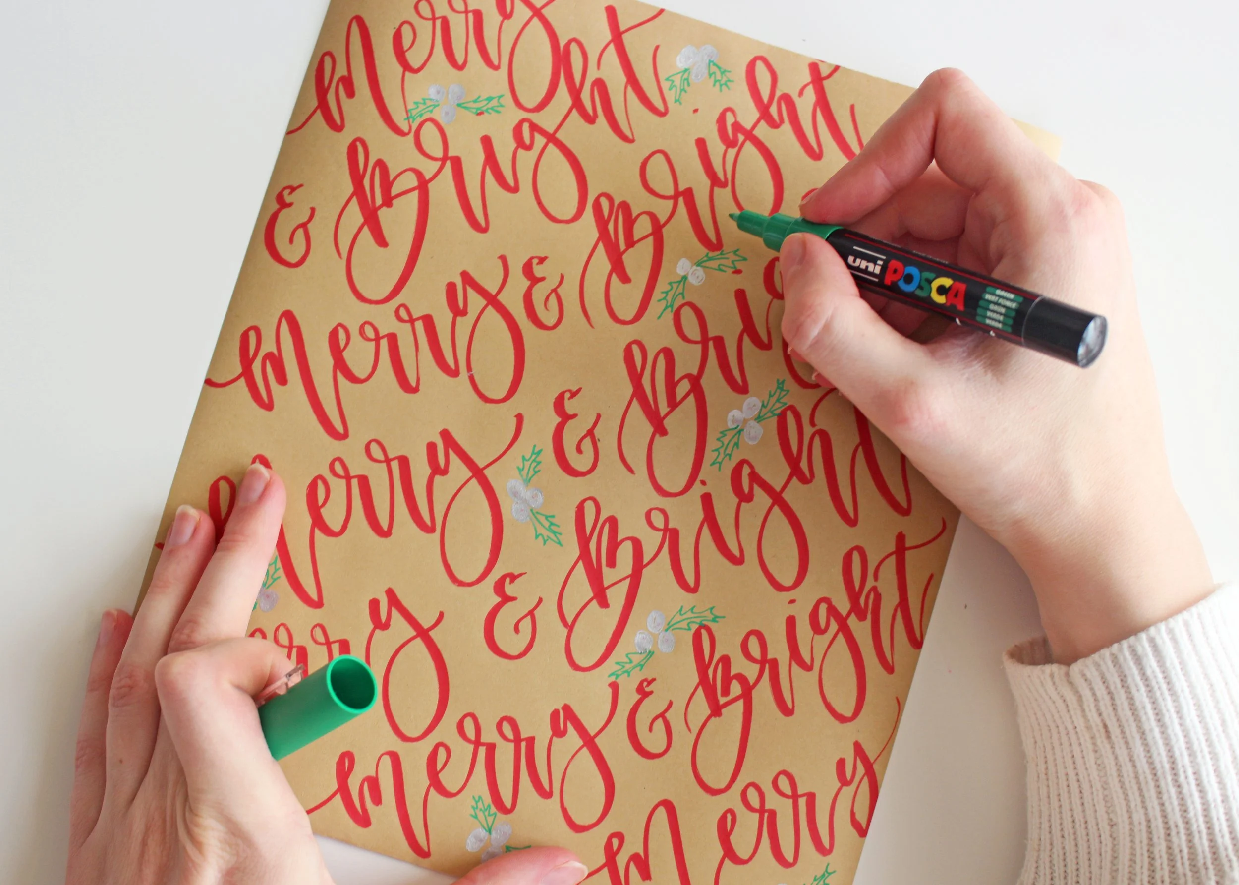 Festive Gift Wrap Lettering - Modern Calligraphy Courses and Resources
