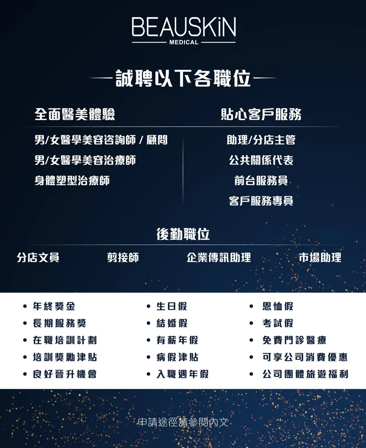 Beauskin Medical Group Limited 香港招聘