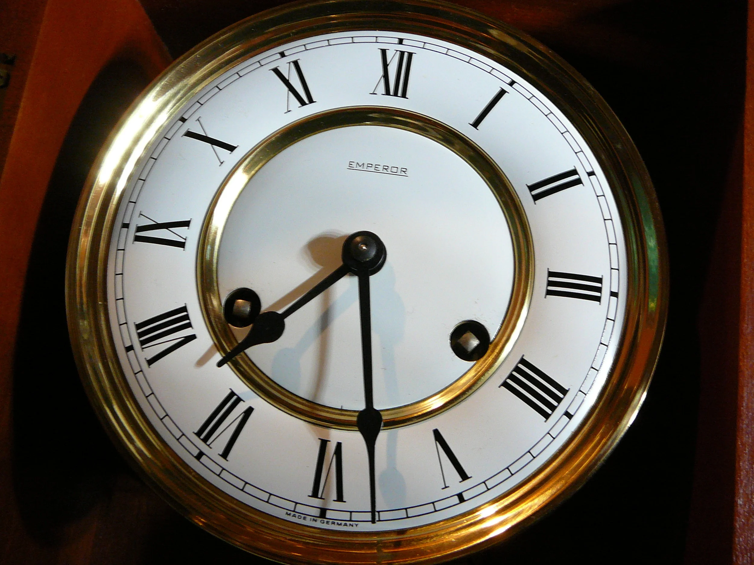 EMPEROR WALL CLOCK DATED 1959.