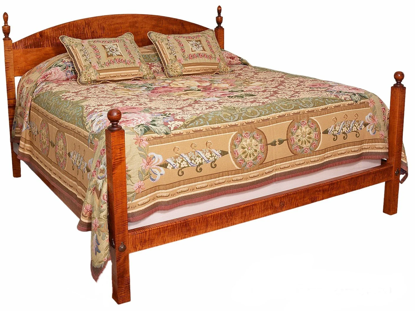 TAPERED POST BED with Arch Headboard — Adriance Furnituremakers