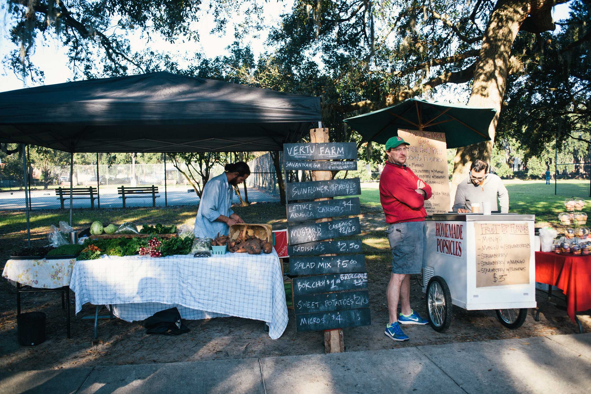 Forsyth Farmers Market In Savannah, Georgia