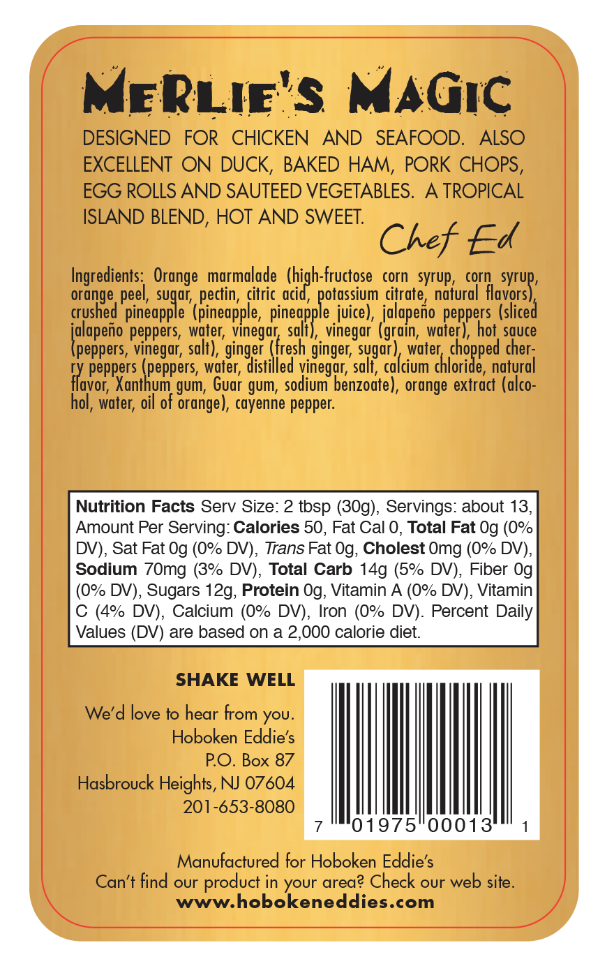 Merlie's Magic — Hoboken Eddie's