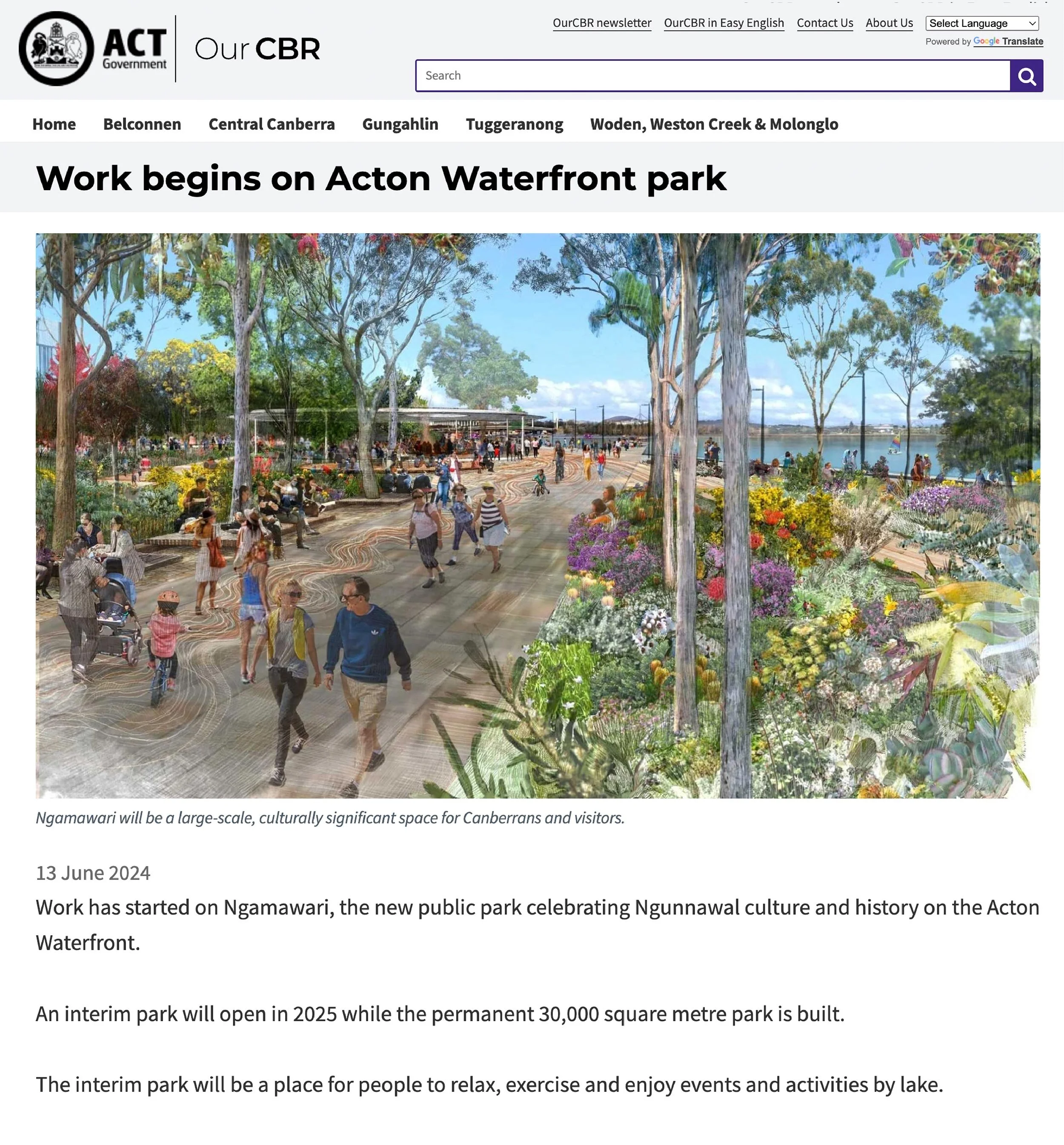Acton waterfront park — Mark Gerada