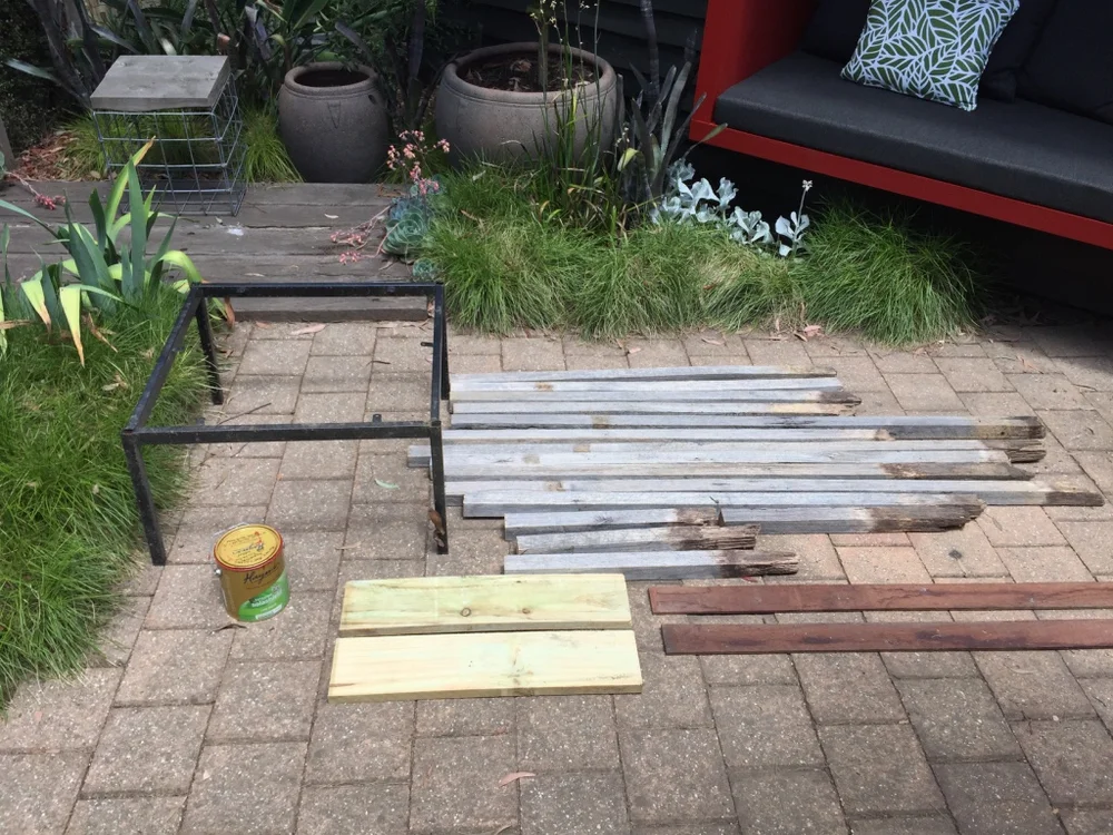 DIY Rustic Industrial Garden Table — Steven Wells The Gardener